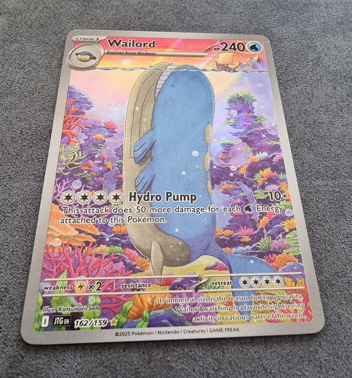 Pokémon Journey Together Wailord 162/159 🇱🇷 (Neu (gemäss Beschreibung ...