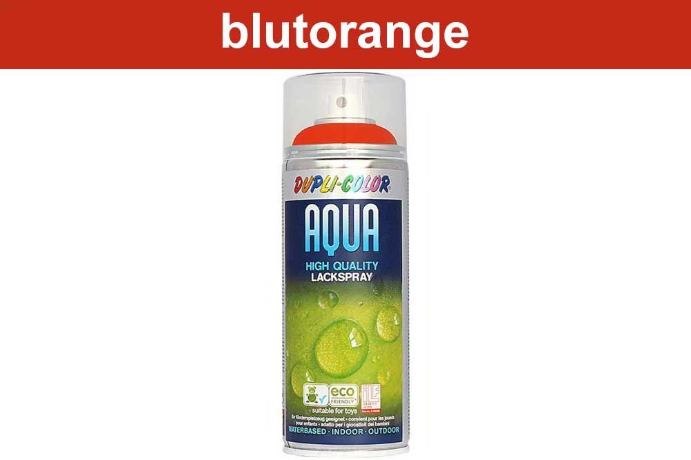 DUPLI-COLOR AQUA Lackspray, 350 ml, blutorange glänzend (Neu und ...