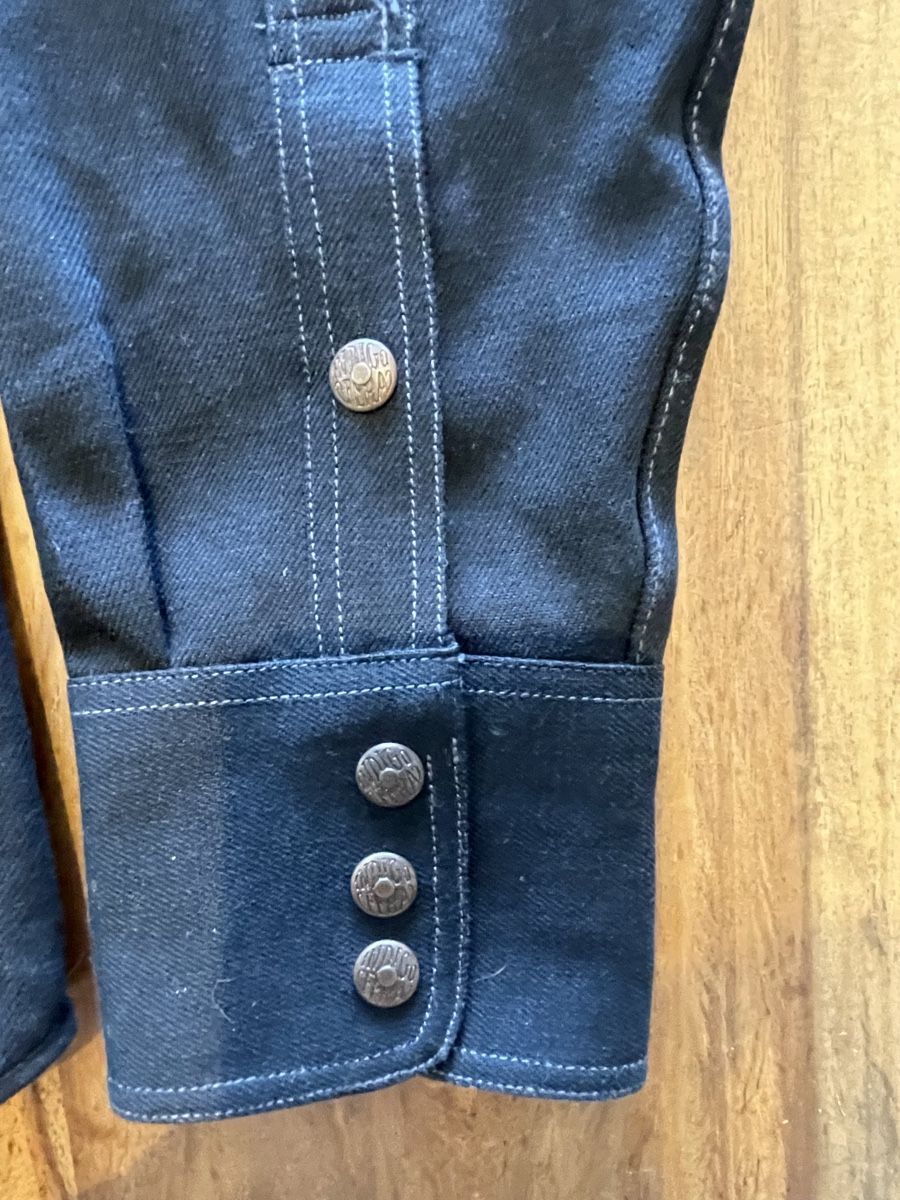 Chemise Indigofera full black type Sideras / size S (Neu (gemäss ...