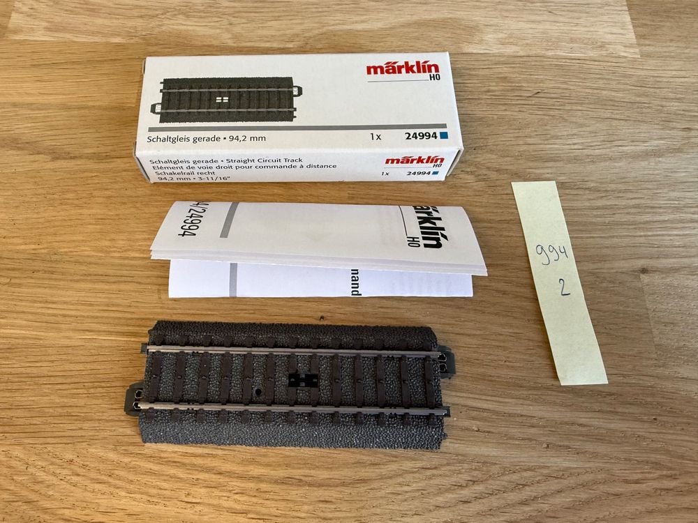 Märklin 24994 Schaltgleis gerade Gebraucht - Occasion 02 (Gebraucht) in ...