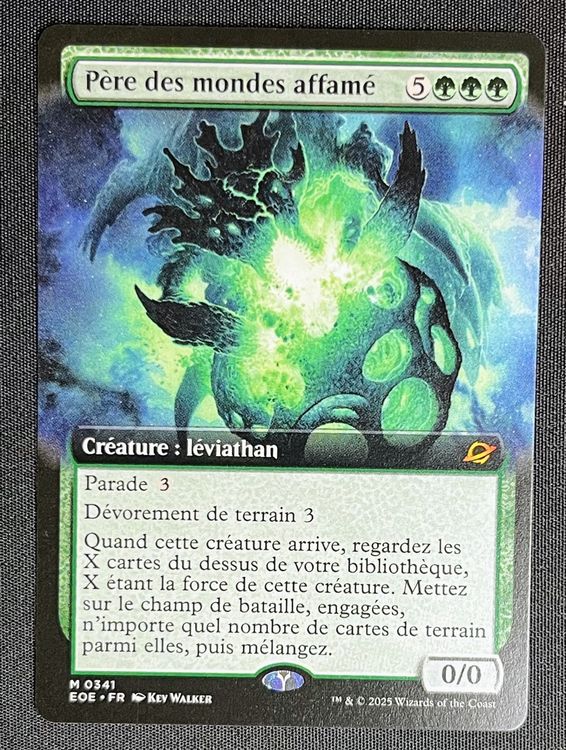 MTG Pères des mondes affamé Borderless Magic Card French EoE (D ...