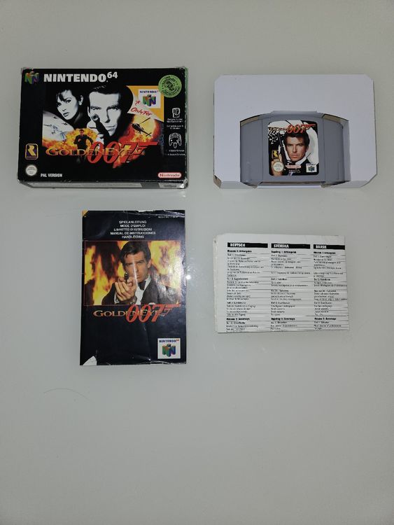 Goldeneye 007 Nintendo 64 N64 Spiel Cartridge OVP USK 16 (Gebraucht) in ...