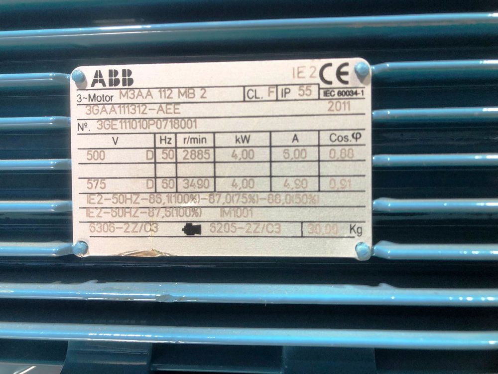 Elektromotor ABB 4,0KW Neu, ( M3AA 112 MB 2 ) (Neu (gemäss Beschreibung)) in Laufenburg für CHF ...