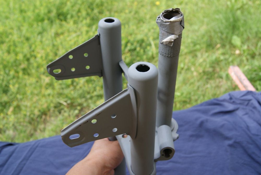 Gabel Puch sandgestrahlt seitlich mit Löcher für Reflektor (Gebraucht ...