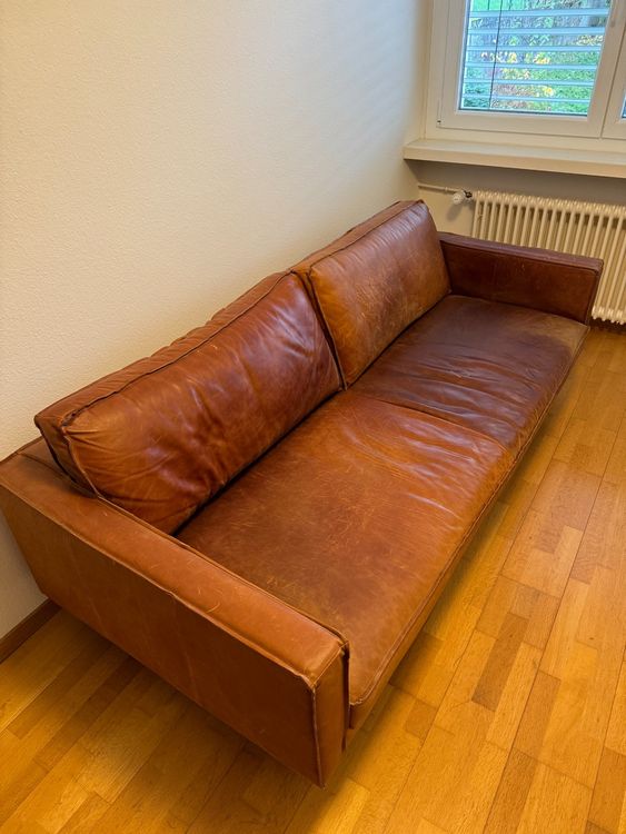 Wunderschone Ledersofa Vintage Braun Ebenbild