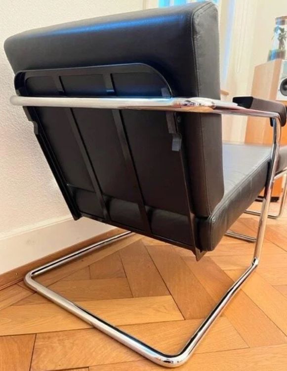 Max Moser Sessel 1435 und Hocker für Embru / Bauhausstil (Gebraucht) in ...