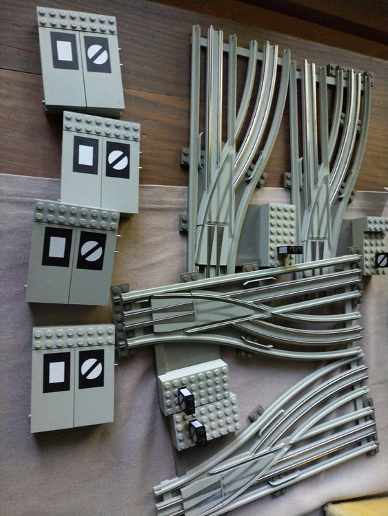 4 Lego Eisenbahn 12V Elektrische Weichen 7859, 7858 Anleitun | Kaufen ...