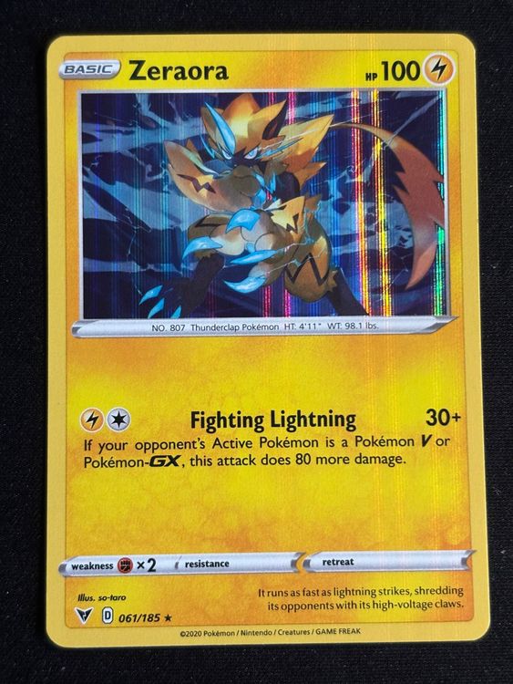 Pokemon Zeraora holo - Vivid-Voltage 61/185 - English (Gebraucht) in Bern für CHF 1 – mit ...