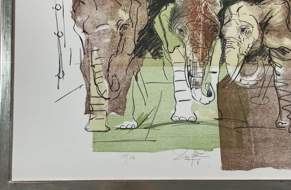 Rolf Knie (1949) grosse Lithographie Handsigniert | Kaufen auf Ricardo