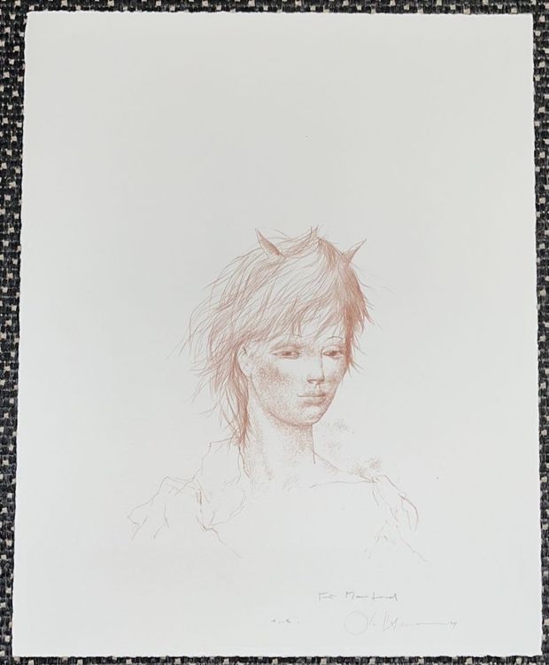 Lithografie handsigniert Otto Bachmann (ID b4485) (Gebraucht) in ...