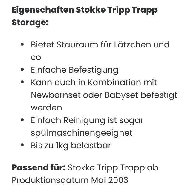 Tripp Trapp Aufbewahrungsbox Stokke Storage, Trip Trap Box (Gebraucht ...