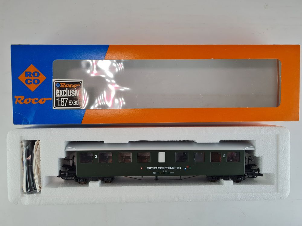 ROCO 44732 Personenwagen Südostbahn SBB grün H0 1:87 (Neu (gemäss Beschreibung)) in Blumenstein ...
