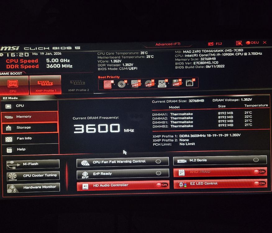 Gaming PC Intel i9-10900K, 32GB RAM, Top Zustand! (Gebraucht) in Riehen ...