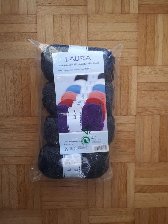 Wolle Dunkel Grau Laura 12 Knäuel (Neu und originalverpackt) in Kriens ...