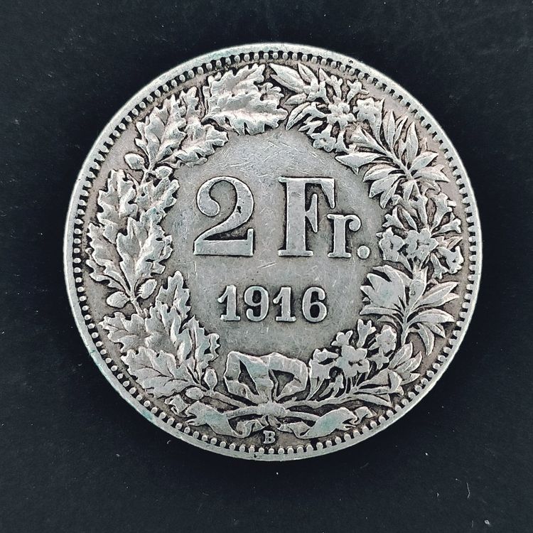 2 Franken Silbermünze 1916 (Gebraucht) in Eggenwil für CHF 7 – mit Lieferung auf Ricardo kaufen