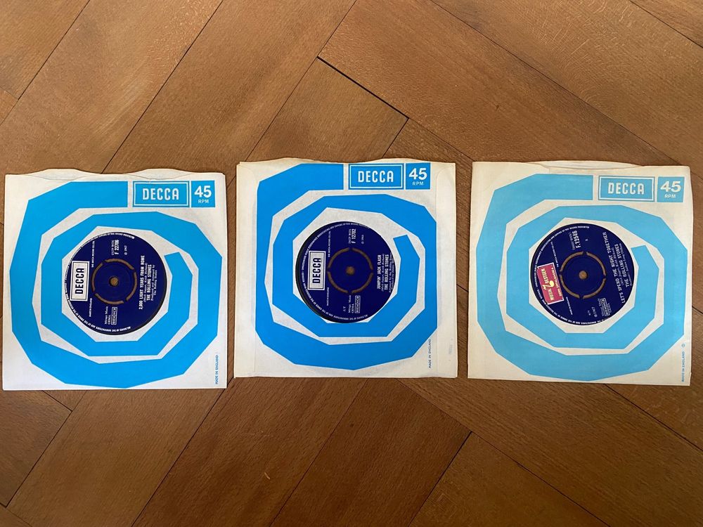 3x 7“ Rolling Stones Jumping Jack, Let‘s spend, 2000 Light Y (Gebraucht ...
