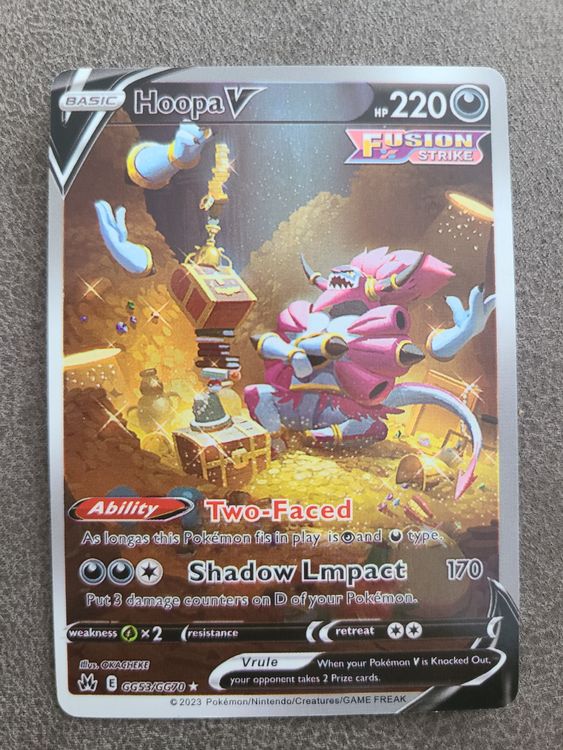 Hoopa V - Fusion Strike - Seltene Pokemon Karte EN 2023 (Neu (gemäss ...
