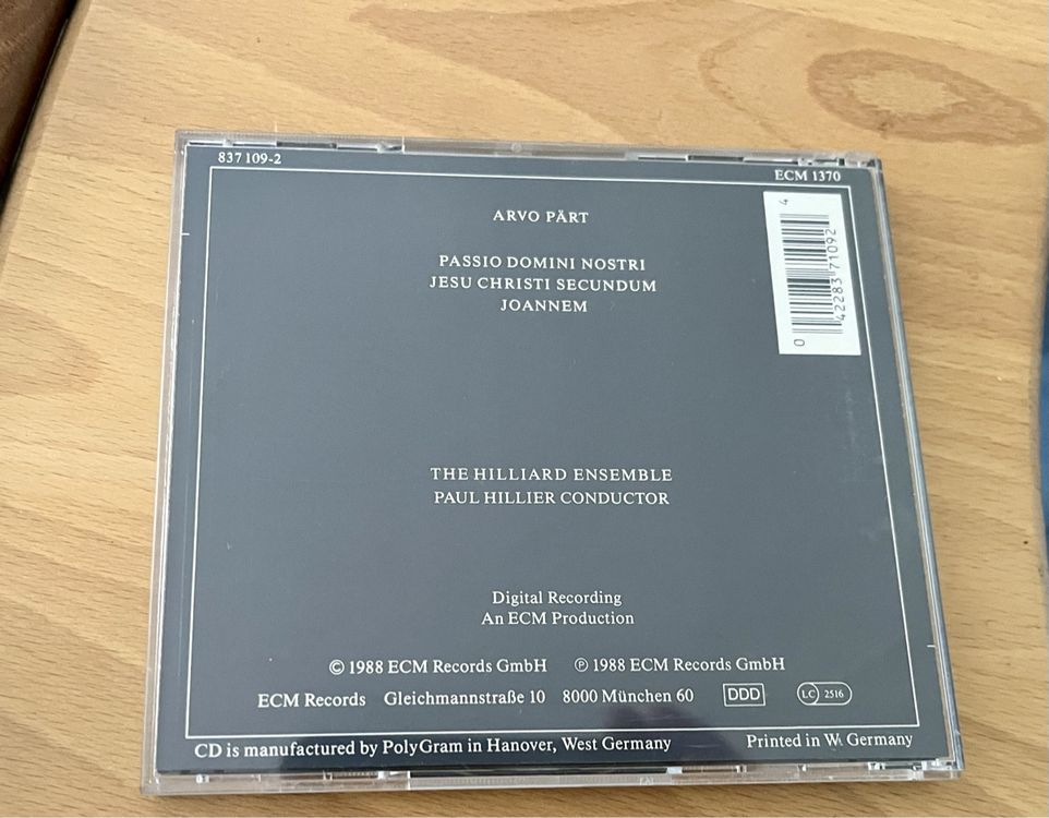 Arvo Pärt - Passio | Kaufen auf Ricardo