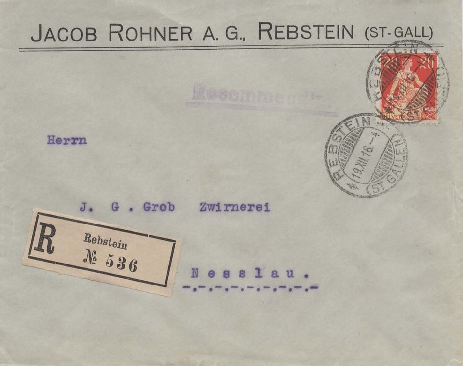 Jacob Rohner A.G.Rebstein | Kaufen auf Ricardo