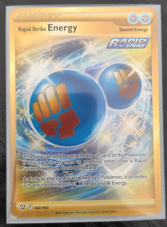 Pokémon Rapid Strike Energy Gold Karte (Neu (gemäss Beschreibung)) in ...