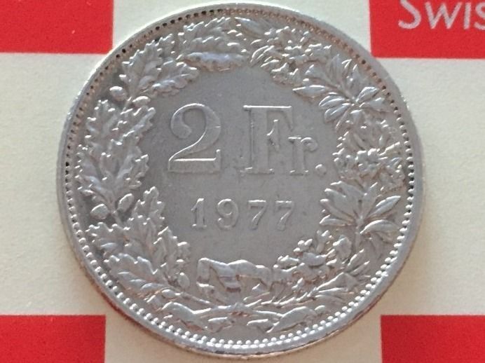 2 Franken 1977 ss-vz, nur 2,01 Mio! (Gebraucht) in Elsau für CHF 4.4 – mit Lieferung auf Ricardo ...