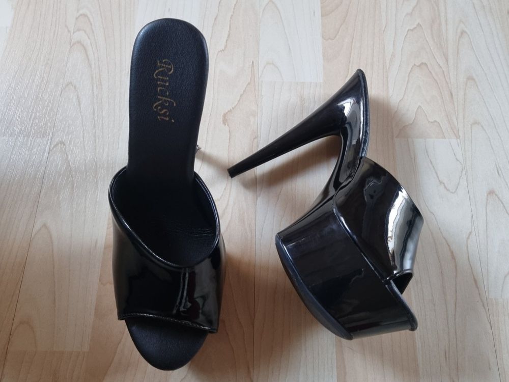 Mules high heels plateau (Neu (gemäss Beschreibung)) in für CHF 20 – mit Lieferung auf Ricardo ...