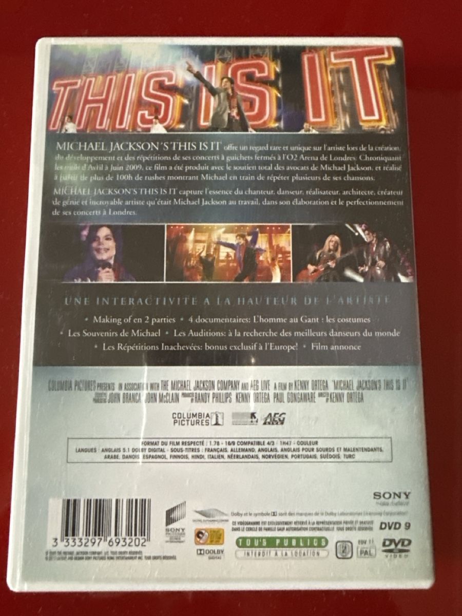DVD this is it (D'occasion) à Genève pour CHF 2 – avec livraison ...