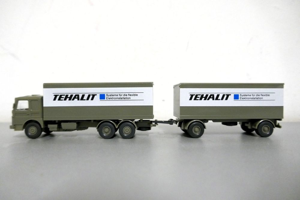 Wiking 27471 MAN-BÜSSING Koffer-Lastzug Firma TEHALIT 1:87 | Kaufen auf ...