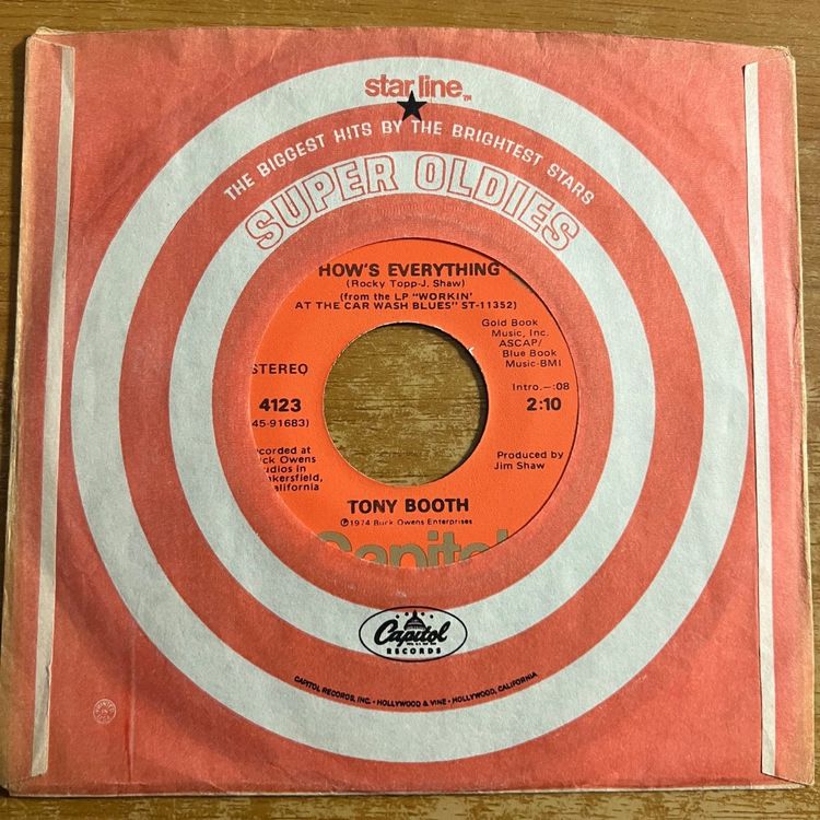 Tony Booth - How's Everything / 1. US-Press. 1974 (Gebraucht) in Gais ...