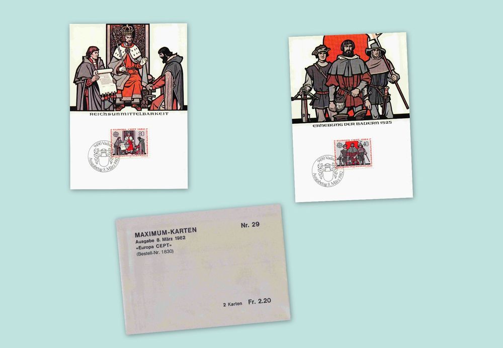 2 Maximum Karten Lichtenstein 1981 - N° 29 (complete) | Kaufen auf Ricardo