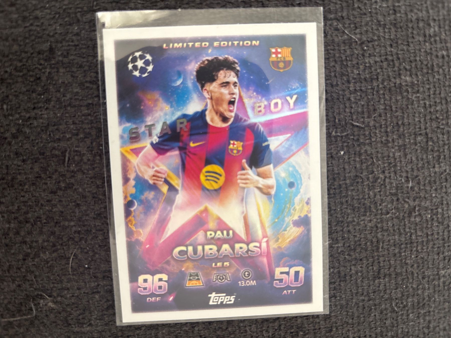 Topps Pau Cubarsi Limited Edition Fussball Karte Neu! (Gebraucht) in ...