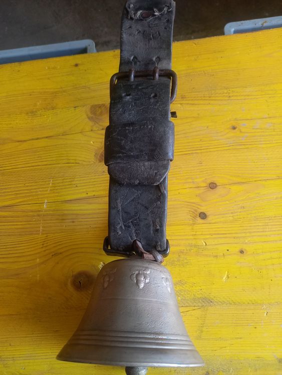 Antike Kuhglocke mit Lederband, Schopfer (Gebraucht) in Vilters für CHF 270 – nur Abholung auf ...