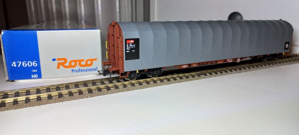 Roco 47606 SBB Rilns Schiebeplanenwagen H0 1:87 DC | Kaufen auf Ricardo