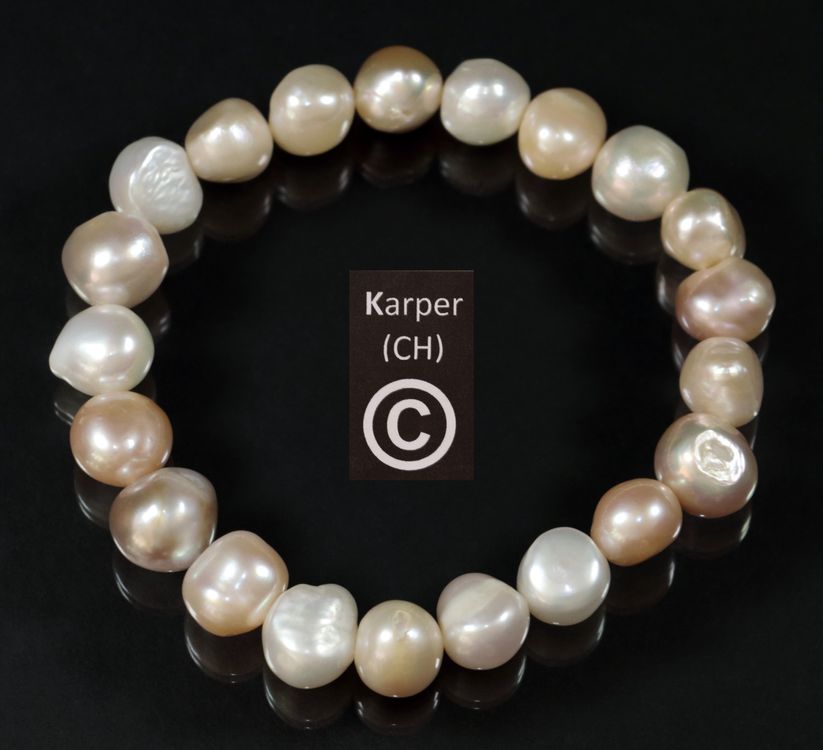 Süßwasser Zucht Perlen / Perle de culture eau douce (Neu und ...