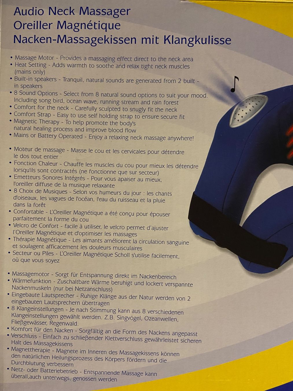 Scholl Nacken-Massagekissen mit Klangkulisse (Neu (gemäss Beschreibung ...