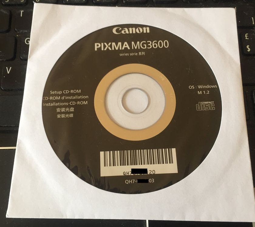 Canon Pixma MG3600 Series CD-Rom Installations Setup Softwar | Kaufen ...