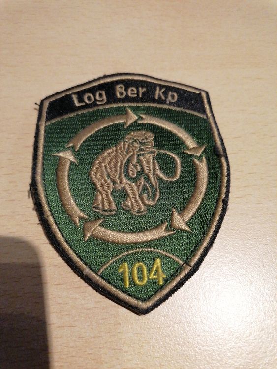 Log Ber Kp 104 Abzeichen Aufnäher Militär Armee Schweiz batc (Neu (gemäss Beschreibung)) in ...