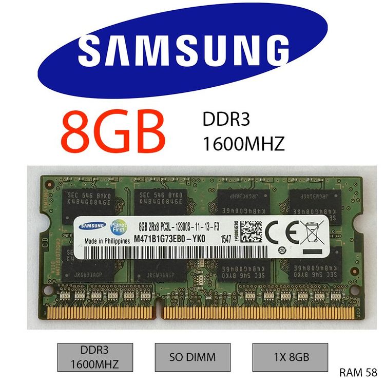 SAMSUNG 8GB M471B1G73EB0-YK0 DDR 3 (Gebraucht) in Semsales für CHF 8 – mit Lieferung auf Ricardo ...