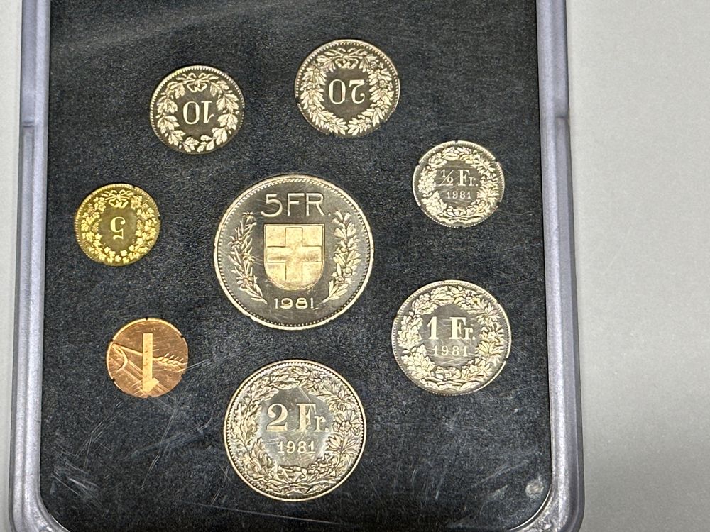 Schweizer Münzsatz Stgl. 1981 | Kaufen auf Ricardo