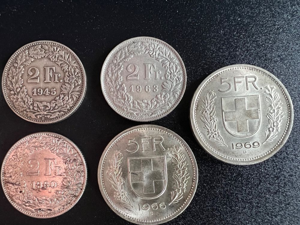 Schweiz Silber Münz ab 1894 (Gebraucht) in Gais für CHF 57.1 – mit ...