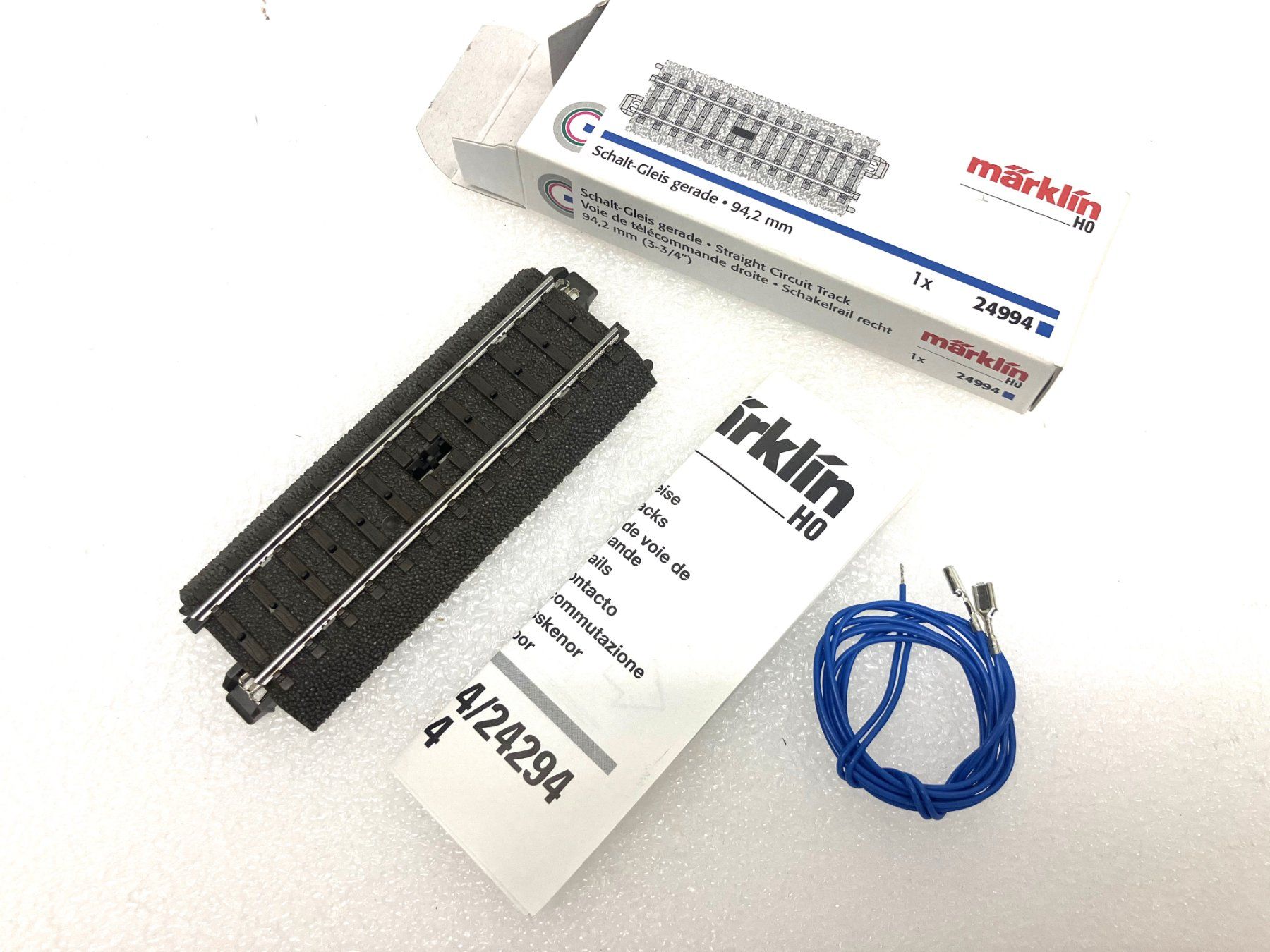 märklin 24994 C-Gleis: 1x Schaltgleis gerade Länge 94,2 mm (Neu (gemäss ...