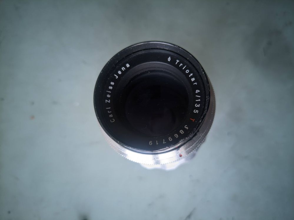 Carl Zeiss Jena Sonnar lens 4/135 mm Silver Branded as Jena (Gebraucht ...