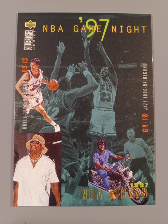 1997 NBA Finals Card mit Jordan, Rodman, Nash & Malone Bulls | Kaufen ...