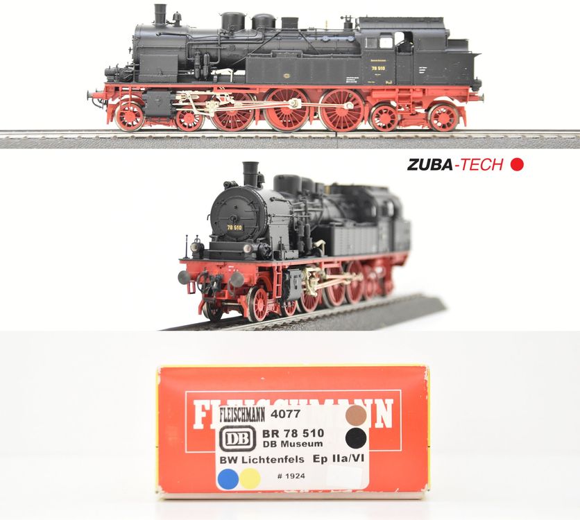 Fleischmann 4077 Dampflok BR 78 DR H0 GS Analog mit OVP | Acheter sur Ricardo