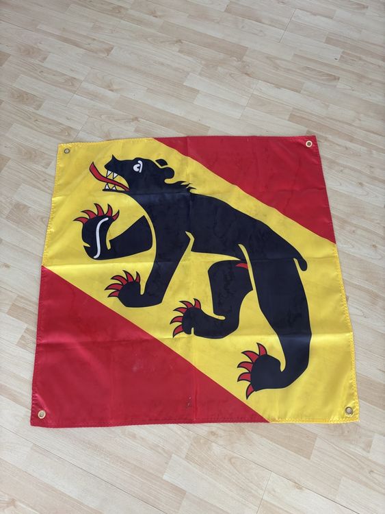 Bern Kantons-Fahne Flagge Banner mit Ösen 90x90 👍🏼🇨🇭 (Gebraucht) in ...
