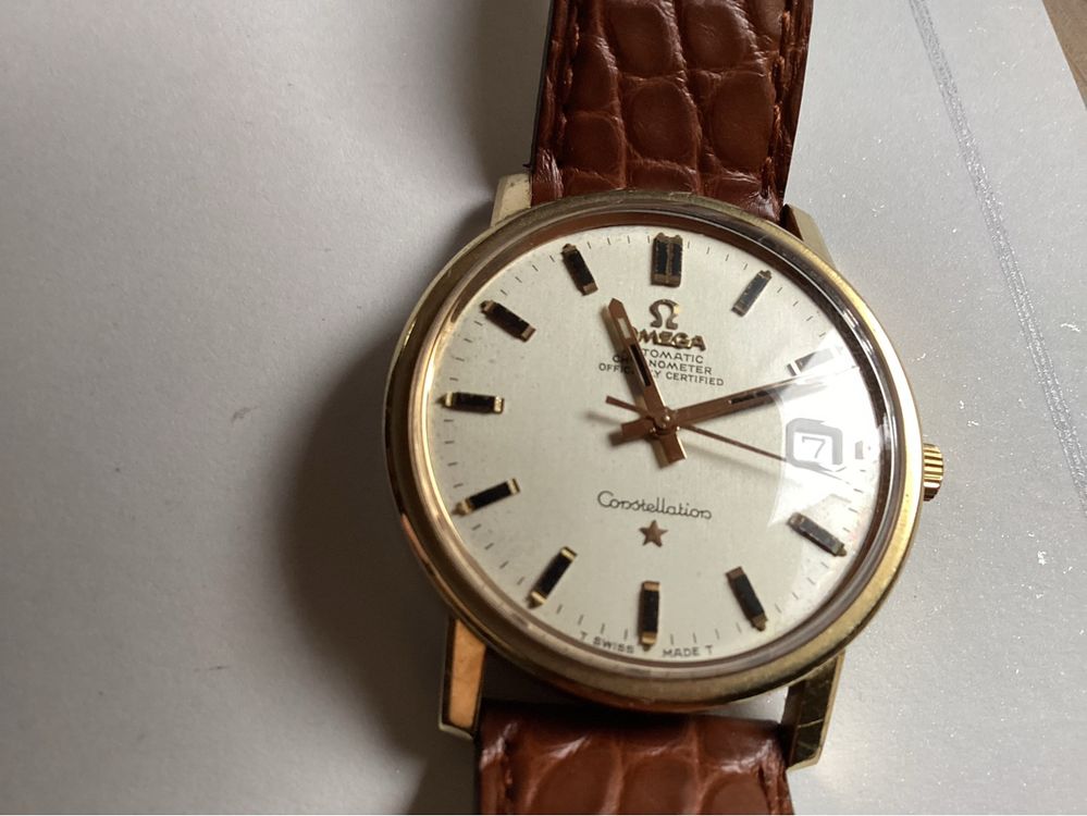 Omega Constellation 1968 Stahl/Gold mit Archivauszug vintage (Gebraucht ...