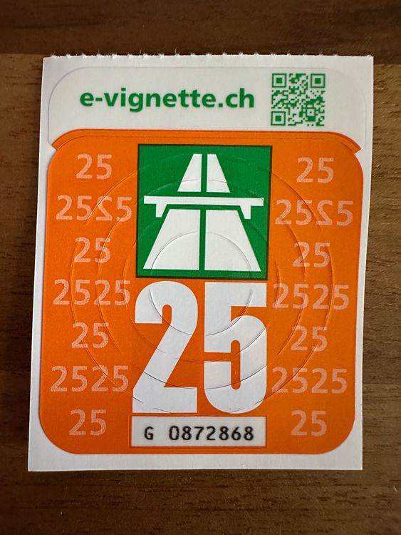 Autobahnvignette 2025 (Neu und originalverpackt) in St.Gallen für CHF 37 – mit Lieferung auf ...