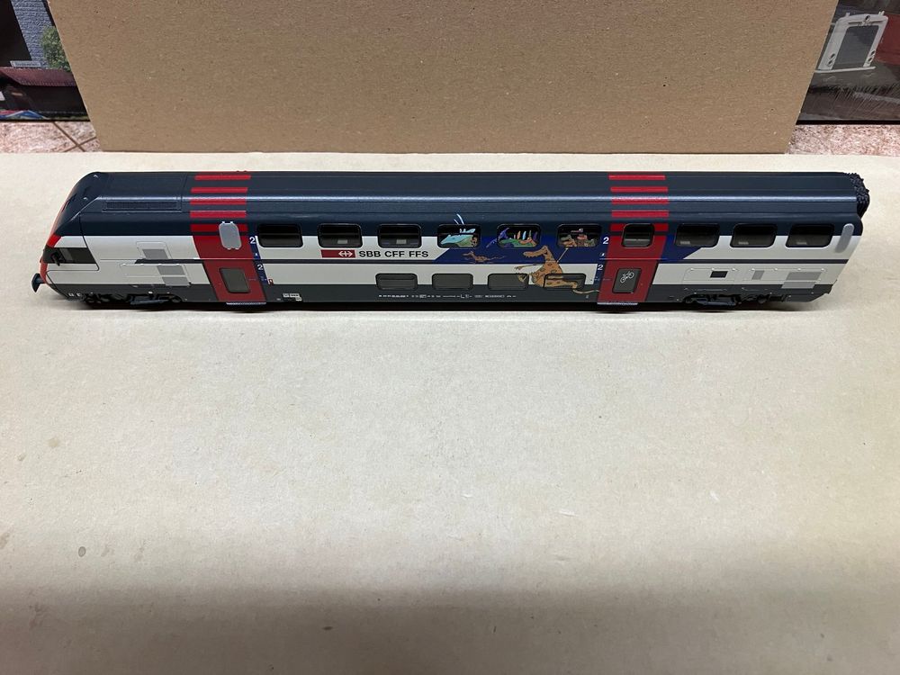 Roco 64856 SBB Dosto Steuerwagen IC 2000 "Dino", H0 WS Dig. (Gebraucht ...