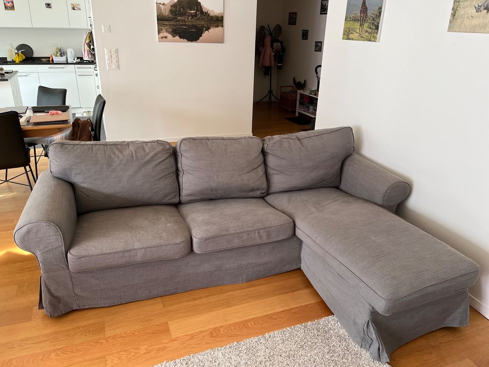 Sofa IKEA EKTORP 3er mit Récamiere | Kaufen auf Ricardo