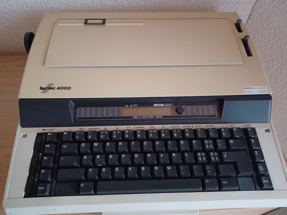 Schreibmaschine elektrisch, Butec 4000 (Gebraucht) in Altdorf UR für ...
